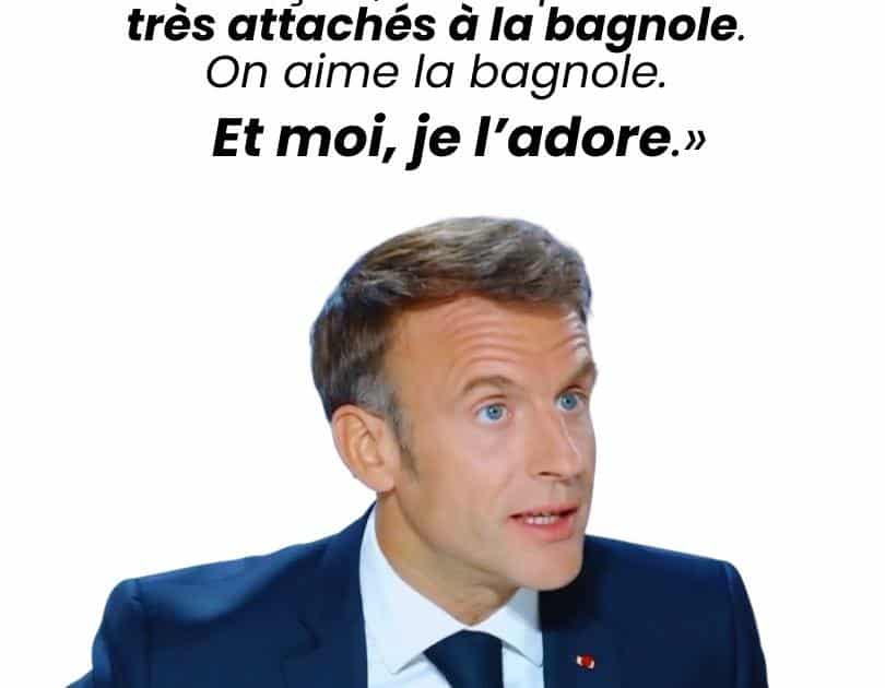 Emmanuel Macron «adore la bagnole» Emmanuel Macron «adore la bagnole»